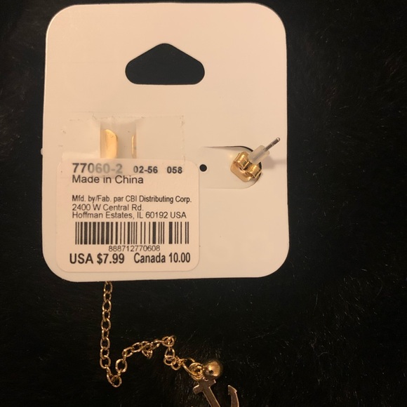 Icing | Jewelry | 35 Icing Gold Tone Anchor Chain Earcuff And Anchor ...